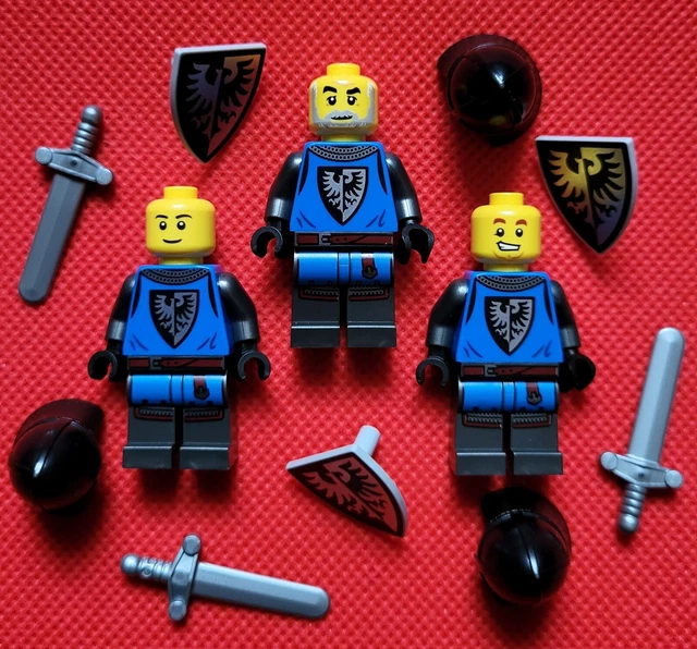 3 X LEGO Black Falcon Knights Minifigures Brand New Castle MOC £15.00 ...