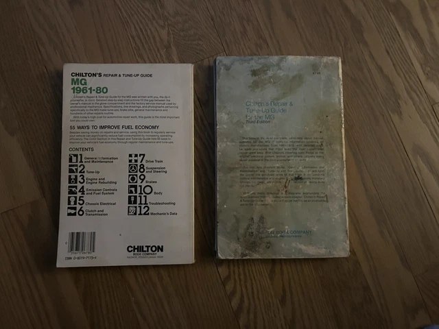 MG CHILTONS REPAIR &TUNE UP GUIDE MANUAL Two $20.70 - PicClick CA