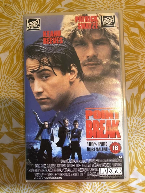 POINT BREAK VIDEO tape VHS Patrick Swayze Keanu Reeves 18 EUR 5,81 ...