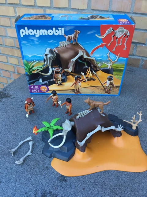 PLAYMOBIL 5101 100% Complet Préhistoire Mammouth Cro-Magnon avec boîte D’origine EUR 45,00 ...