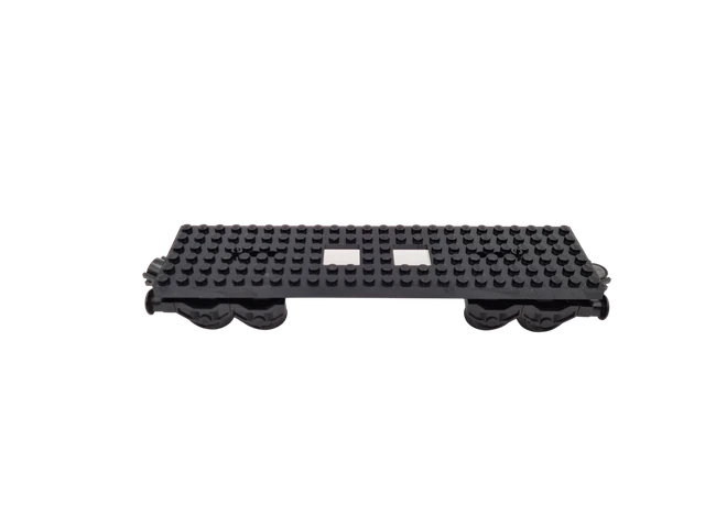 LEGO® EISENBAHN 9V RC Waggon TRAIN Grundplatte AUFBAU Achsen SCHWARZ ...