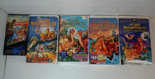 LOTTO NASTRI VHS The Land Before Time 1,3,4,5&6 - Due Movis sono nuovi ...