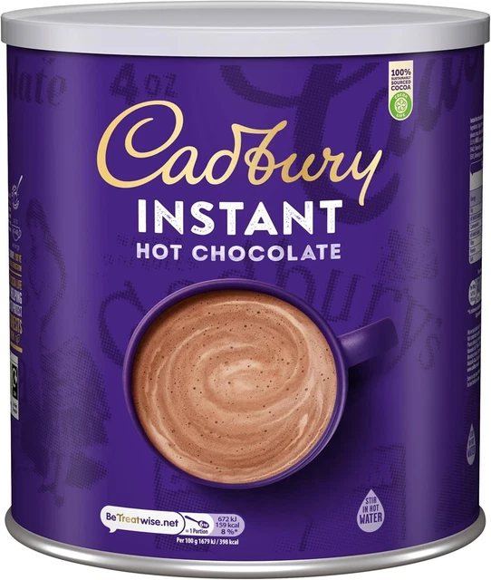 CADBURY INSTANT HOT Chocolate 2kg Coca Powder Tub (Add Water) £20.12 ...