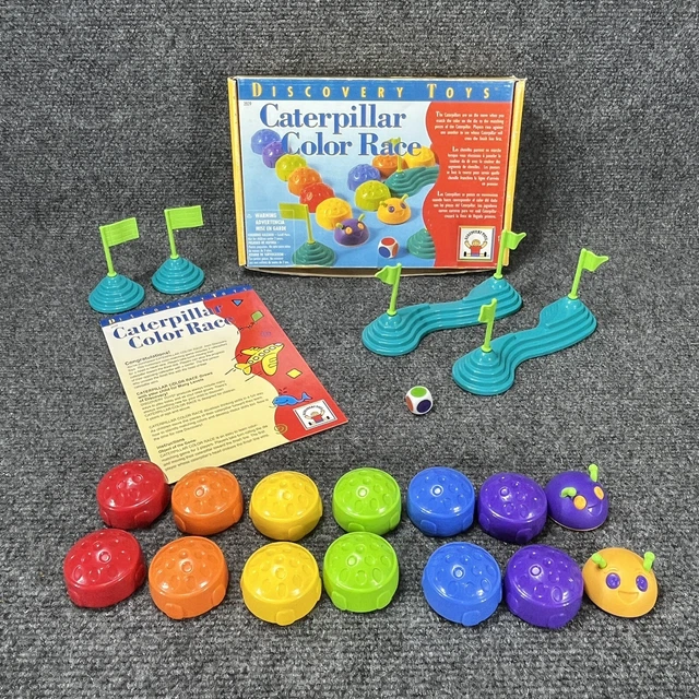 DISCOVERY TOYS CATERPILLAR Color Race Game Learning Educational Toy ...