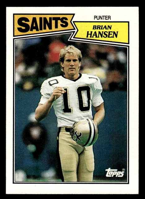 BRIAN HANSEN NEW Orleans Saints 1987 Topps #278 EUR 1,66 - PicClick FR