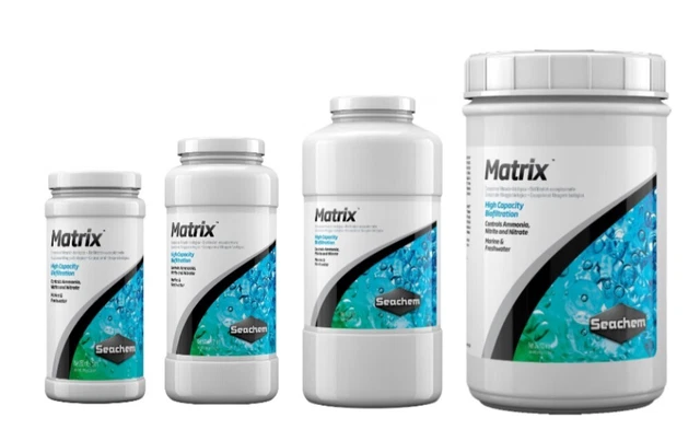 SEACHEM MATRIX BIOLOGICAL Filter Media Bacteria Ammonia Nitrite Nitrate ...