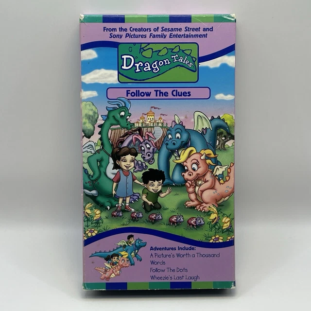 DRAGON TALES FOLLOW the Clues VHS 2000 Video Tape PBS Kids Show ...