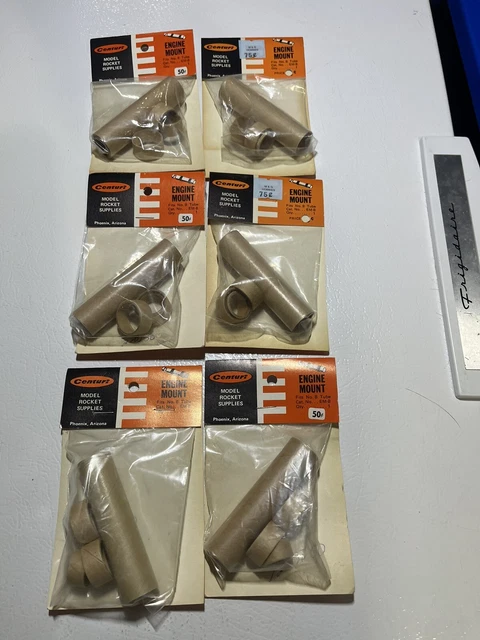 VINTAGE NEW -OLD Stock Centuri Engine Mounts ,6 Sets Sealed Packs,Em-8 ...