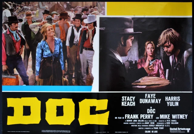 FOTOBUSTA DOC FAYE DUNAWAY STACY KEACH HARRIS YULIN MIKE WITNEY WESTERN ...