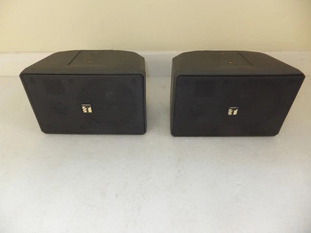 TOA F-160GM-EX LOUDSPEAKERS Speakers Black Pair Bookshelf Monitor 5.25 ...