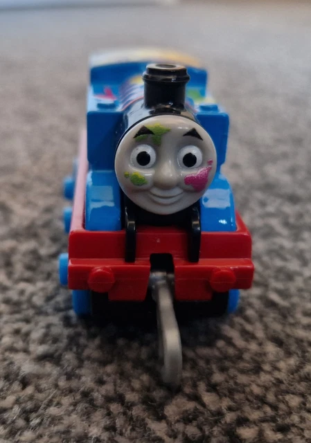 THOMAS THE TANK Engine Paint Splat Trackmaster Push Along Train M39A £3 ...