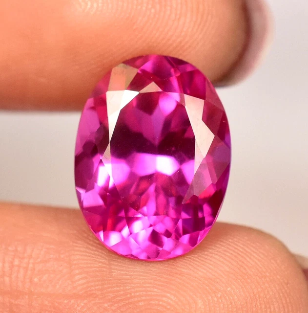 9,25 CT NATUREL Utah Bixbite Rose Béryl Certifié Taille Ovale Pierre ...