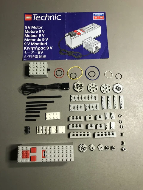 LEGO TECHNIC 8720 MOTOR SET 9V von 1990 komplett mit OBA Bauanleitung ...