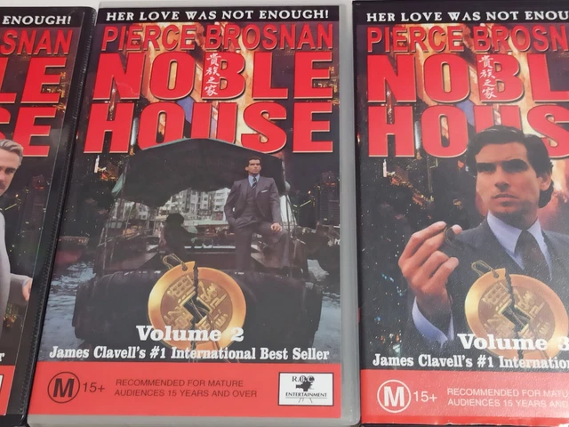 NOBLE HOUSE VOLUME 1 2 &3 VHS Tapes Pierce Brosnan Action Pre-owned ...