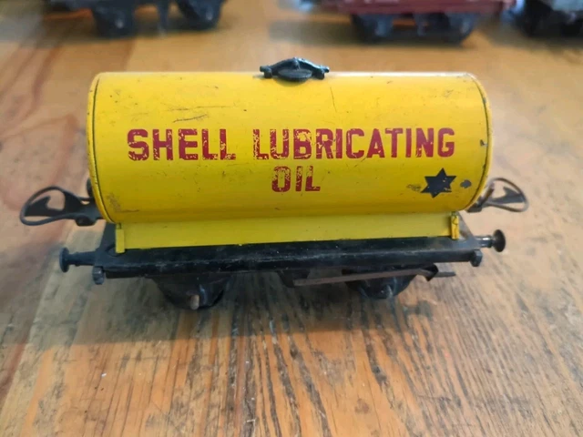 VINTAGE HORNBY RAILWAY TRAIN SHELL LUBRICATING OIL MECCANO O GAUGE ...