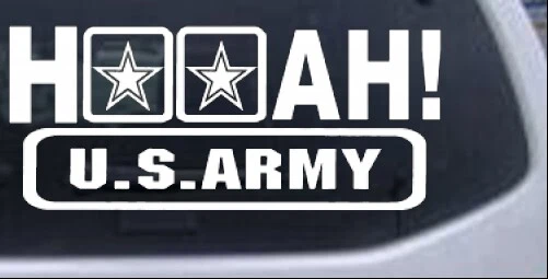 HOOAH US ARMY Car or Truck Window Laptop Decal Sticker 10X4.3 $7.97 ...
