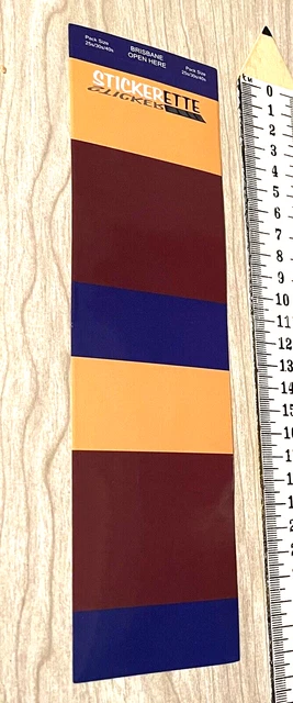 STICKERETTE STICKER FOR Cigarette Pack Brisbane Lions Fitzroy VFL AFL ...