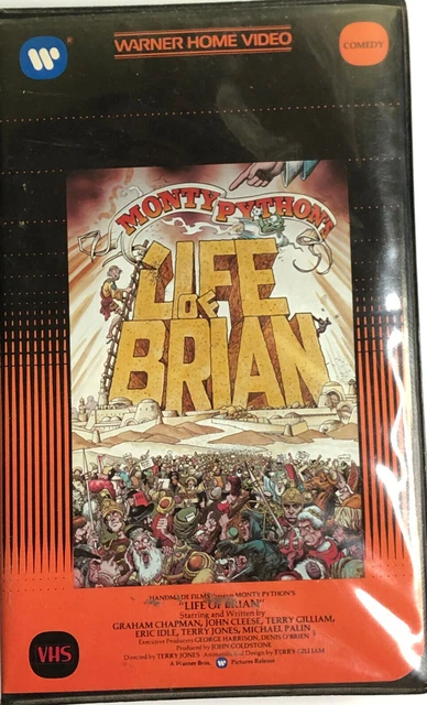 VINTAGE MONTY PYTHON Life of Brian 1979 VHS Clamshell Warner Home Video ...