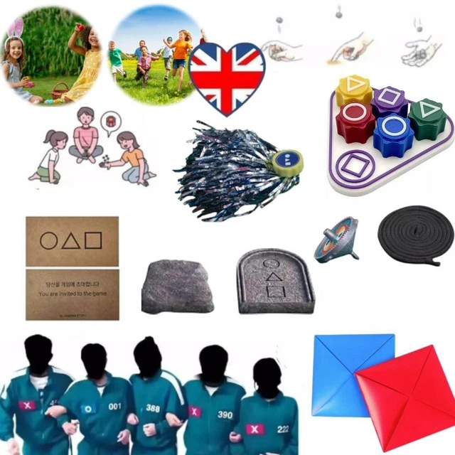 2025 SQUID GAME Six-Legged Pentathalon Game Gonggi,Ddakji,Paeng-y,Jebi ...