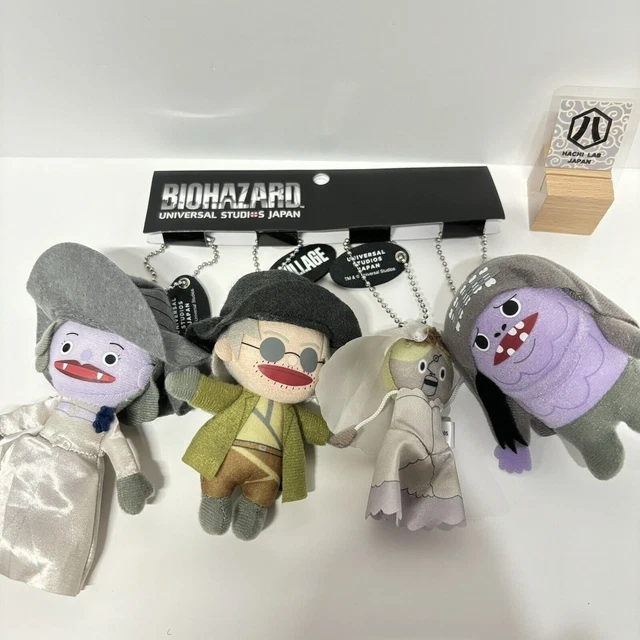 RESIDENT EVIL VILLAGE Biohazard Plush Keychain set of 4 USJ Japan ...