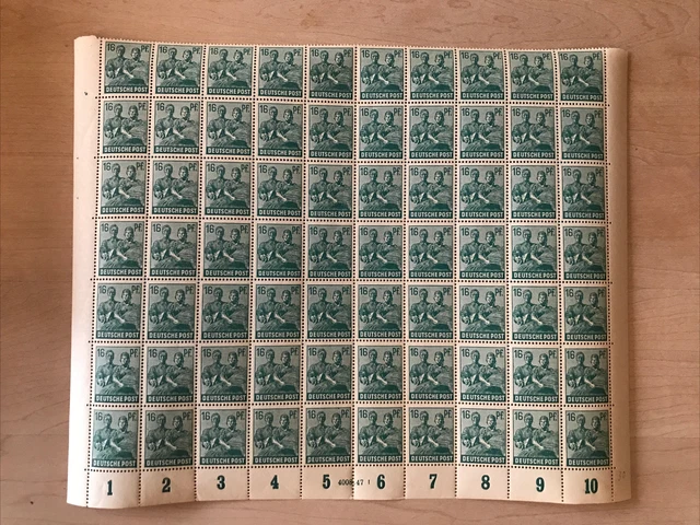 BRIEFMARKE DEUTSCHE POST - 16 Pfennig Bogen 70 Stück EUR 12,00 ...