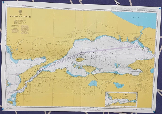 AMIRAUTÉ 224 TURQUIE Marmara Denizi Carte Chart Maritime Genius ...