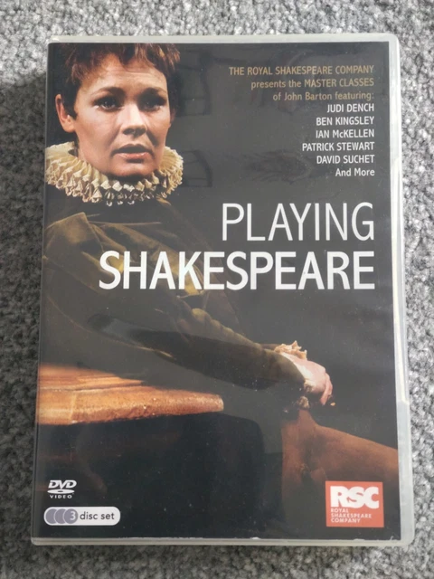 PLAYING SHAKESPEARE RSC Master Classes of John Barton 3 Disc Set R2 DVD ...
