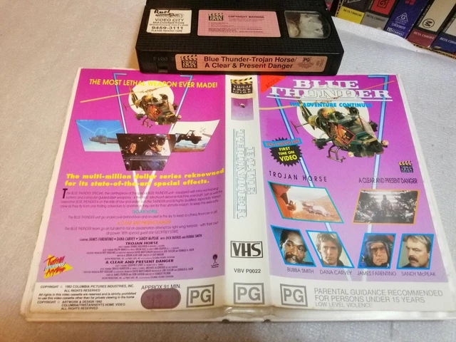 BLUE THUNDER THE Adventure Continues - VHS - Ultra Rare Big Box ...