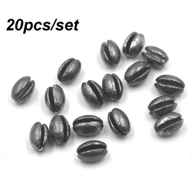 WEIGHT ROUND SHOT Weights Fishing Lead fall Olive Shaped Hook Connector Sinker $9.68 - PicClick AU