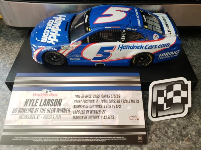 KYLE LARSON #5 HendrickCars.com 2021 Chevy Camaro ZL1 Watkins Glen Win ...