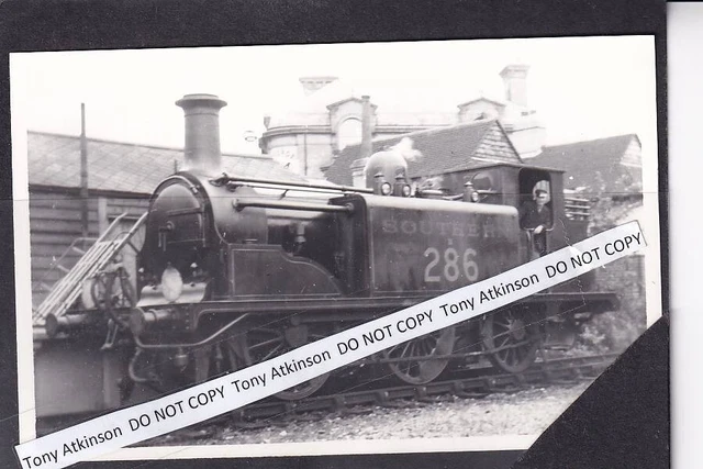 SR EX LB&SCR - D1 Class 0-6-0 - No. 286 @ Seaford - Vintage Image ...