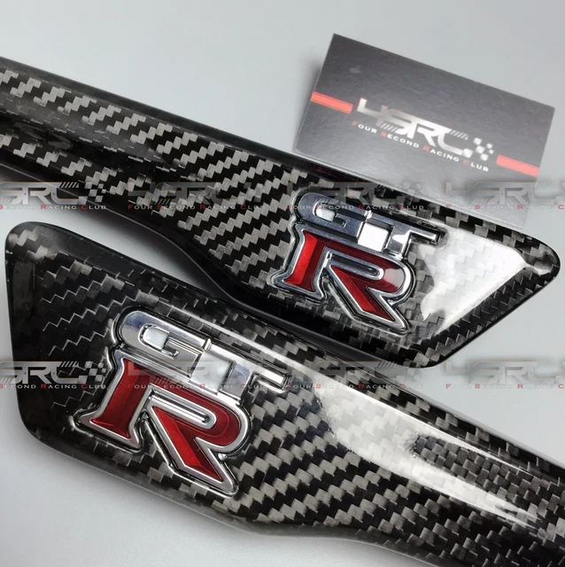 DRY CARBON FIBER Emblems Covers For: Nissan Skyline R35 GTR 2015+ £240. ...
