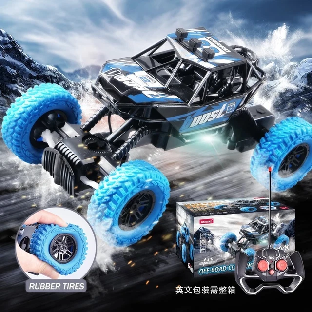 REMOTE CONTROL CAR with Colorful Flashing Lights, Rubber Wheels, Off ...