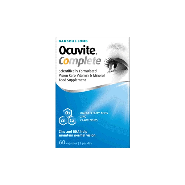 BAUSCH+LOMB OCUVITE COMPLETE Food Supplement 60 Capsules £15.05 ...