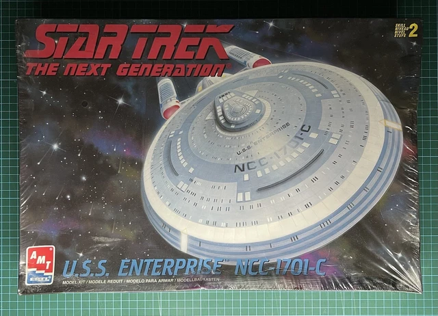 STAR TREK U.S.S. Enterprise NCC-1701-C 1:1400 Scale Model Kit AMT #8001 ...
