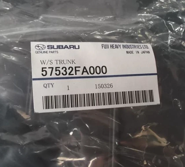 SUBARU GENUINE IMPREZA WRX STI GC8 93-01 Trunk Lid Weather Strip ...