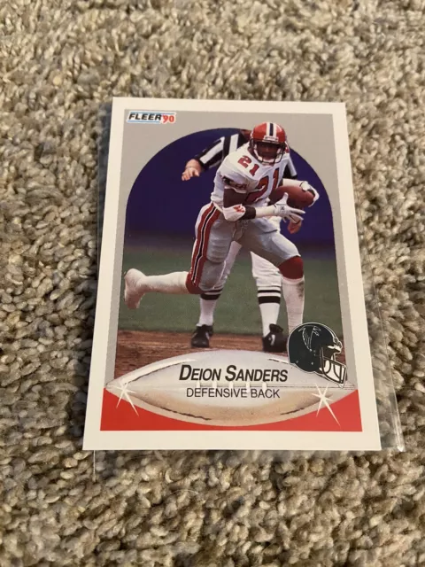 BASE DEION SANDERS 1990 Fleer 2ème année - Falcons #382 EUR 0,91 - PicClick FR