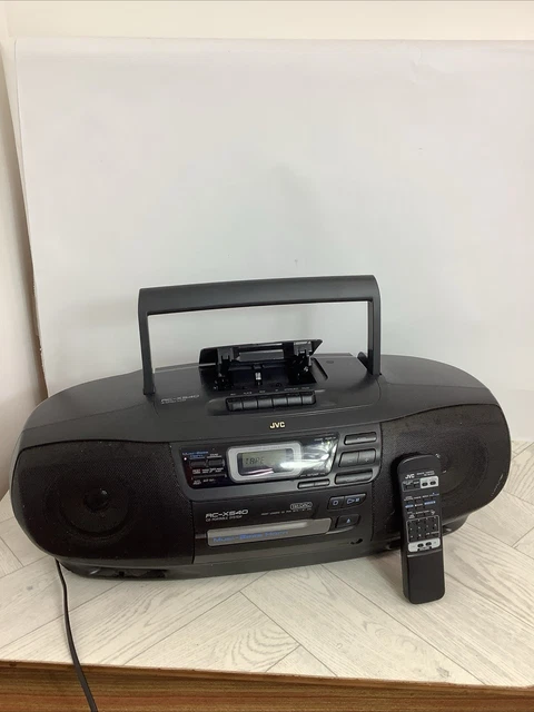 RETRO JVC RC-X540 CD tape Ghettoblaster Boombox + Remote .READ ...