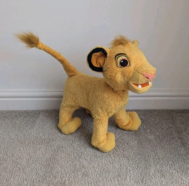 DISNEY HASBRO MY SINGIN' SIMBA Talking Singing Animated Lion King Plush ...