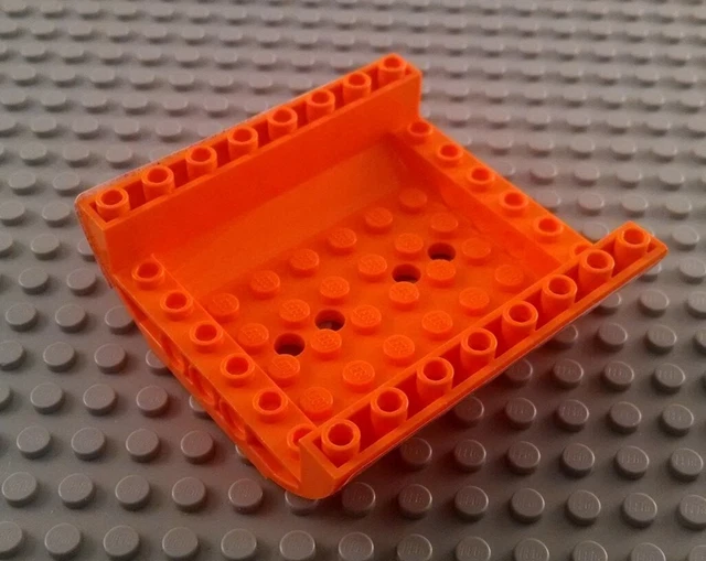 LEGO ORANGE 8X8X2 Double Inverted Curved Coast Guard Cockpit Slope £1. ...