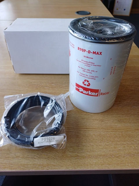 PARKER RACOR SPIN-ON Fuel Filter Element R90P-D-Max-Kit £30.00 ...