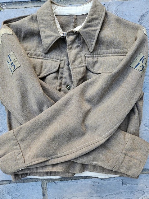 KENT HOME GUARD KT15 named battledress blouse WW2 £200.00 - PicClick UK
