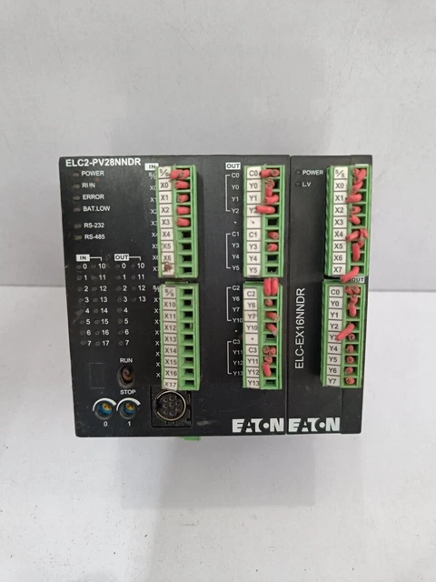 EATON NNB ELC2-PV28NNDR/ELC-EX16NNDR Programmable Logic Controllers PLC 24VDC £222.34 - PicClick UK