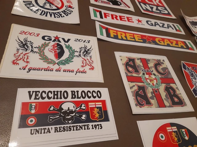 LOTTO 16 ADESIVI Stickers Ultras Genoa Gradinata Nord EUR 19,00 ...
