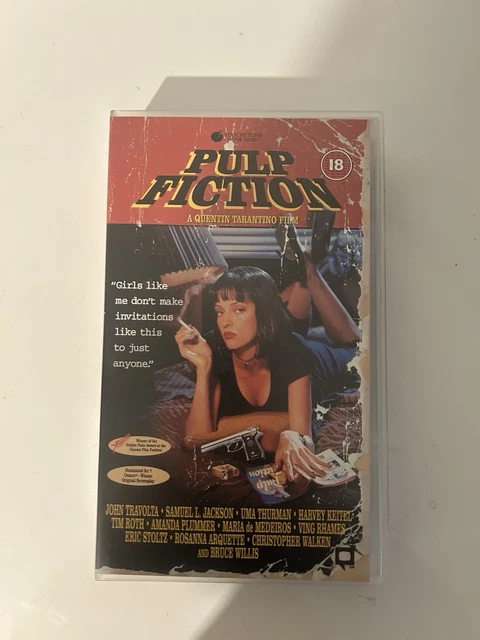PULP FICTION 18R (VHS Video Vhs Tape Movie Film Vintage Retro £4.88 ...