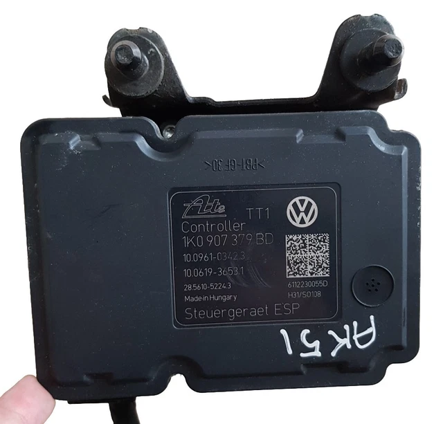 VW CADDY ATE Abs Pump Control Module 1K0907379Bd 1K0614517Cn H1 £249.99 ...