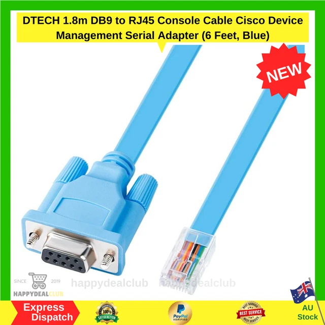 CONSOLE CABLE CISCO Device Management Serial Adapter1.8m DB9 to RJ45 ...