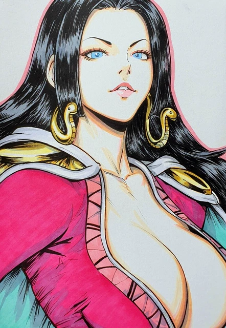 Boa Hancock One Piece Anime Fan Art Drawing Markers Comics Manga