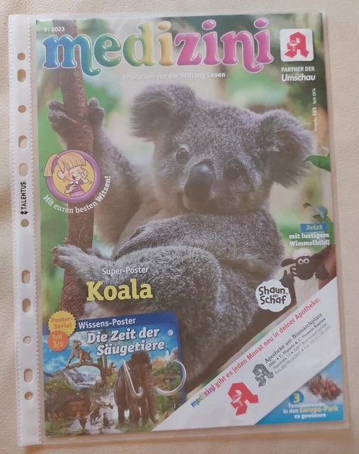 MEDIZINI NR. 9/2023 Apothekenzeitschrift mit Super- Poster Koala u.a ...