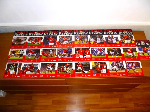 2001/02***25 OUT OF 27 Manchester United Programmes £9.73 - PicClick UK